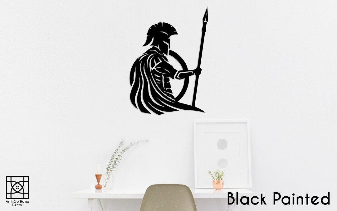 Spartan Wooden Wall Art, Natural Wood Veneer, Sparta Wall decor - Etsy