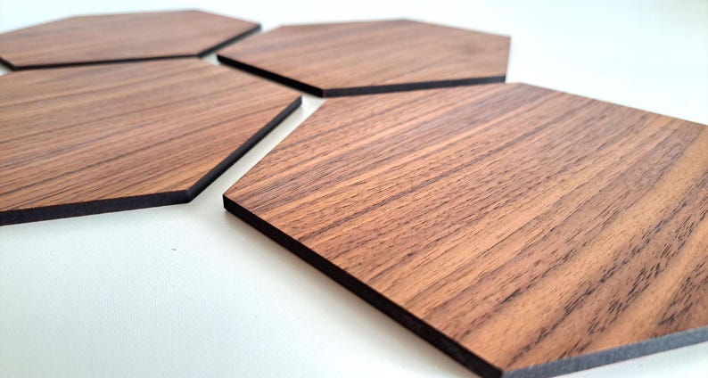 Geometric Hexagon Wood Wall Panels – Modern Modular Decor - Etsy