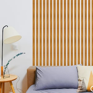Strip Wooden Wall Panels 24 Pieces, Natural Wood Veneer, Wood Wall ...