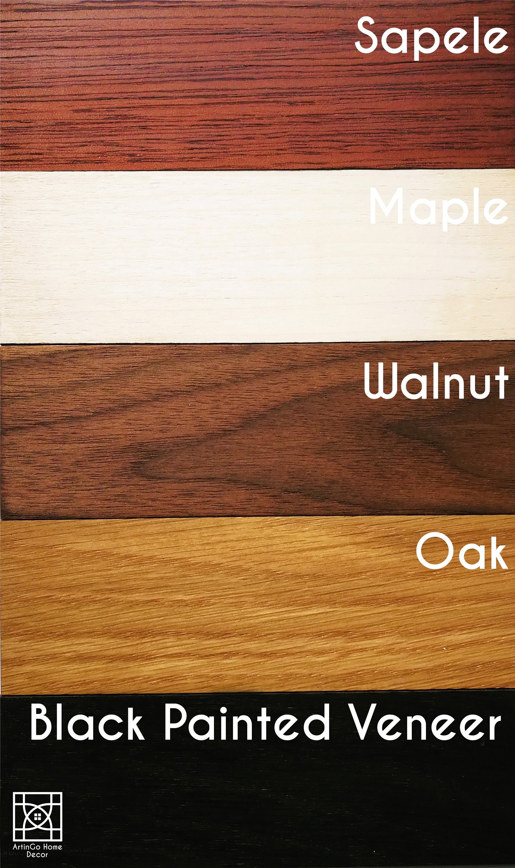 Strip Wooden Wall Panels 24 Pieces, Natural Wood Veneer, Wood Wall ...