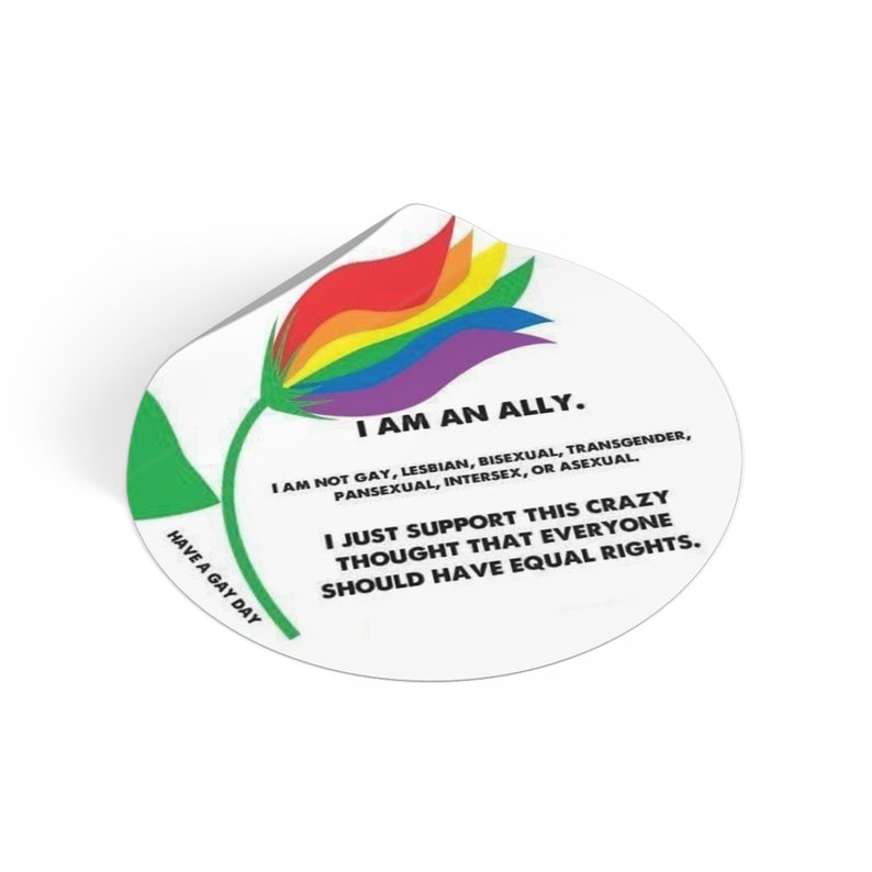 I Am an Ally Sticker - Etsy