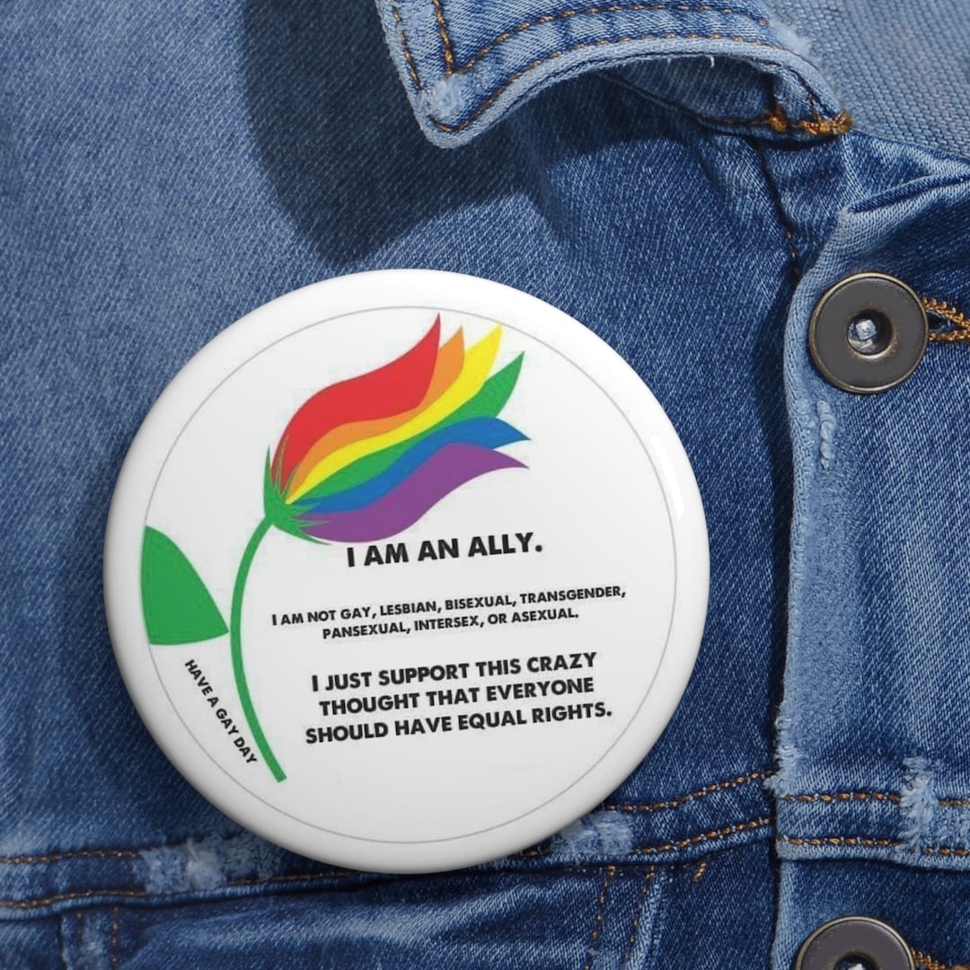 I Am an Ally Button - Etsy