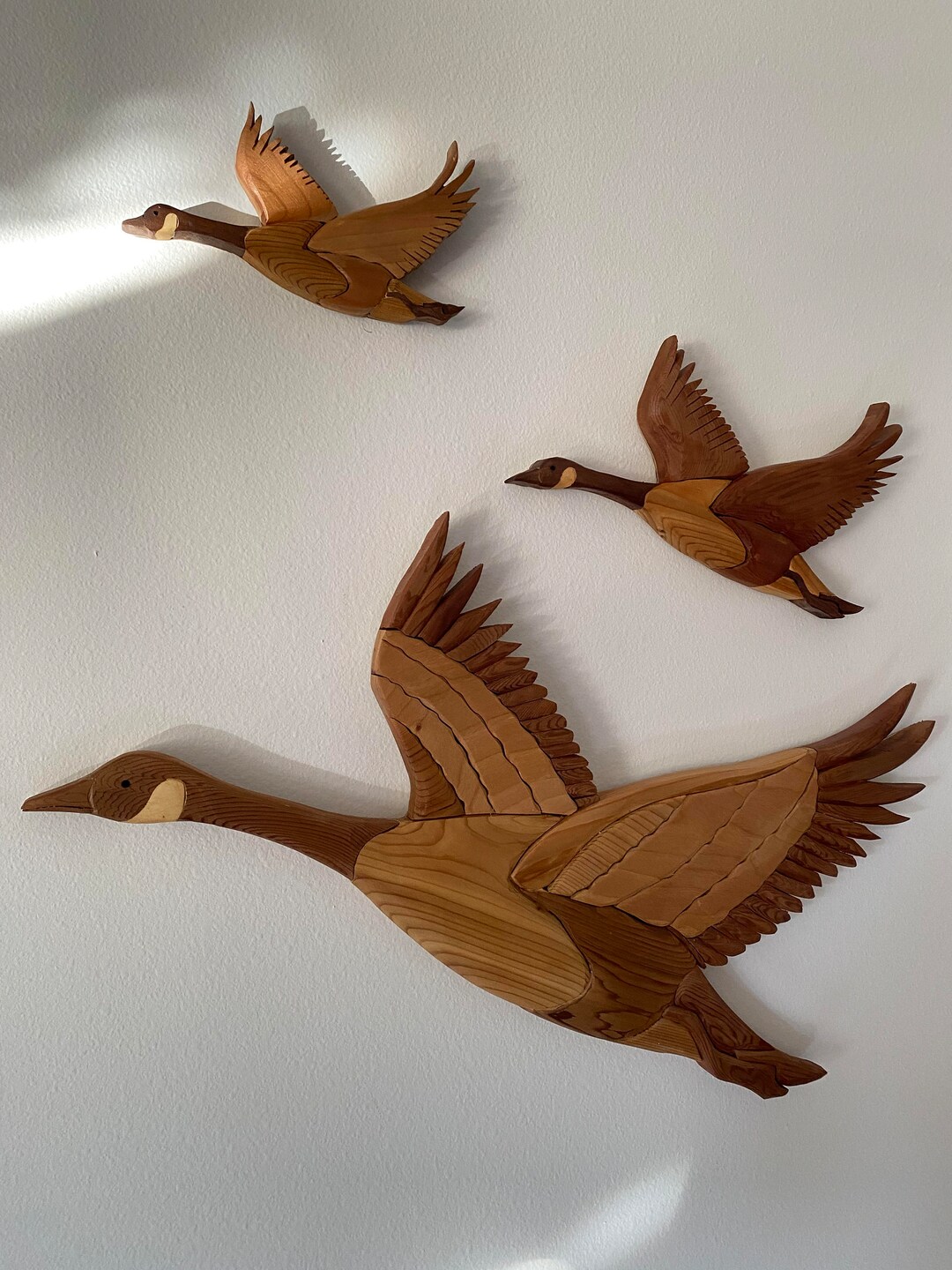 Set of 3 Flying Canadian Geese - Etsy