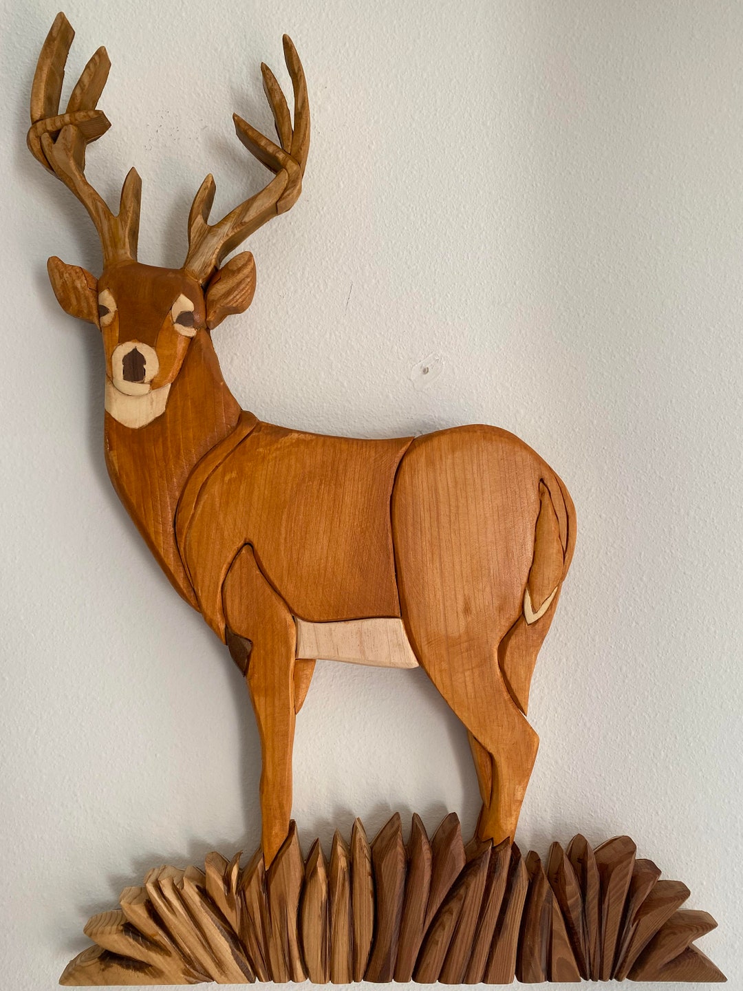 Intarsia Standing Deer - Etsy