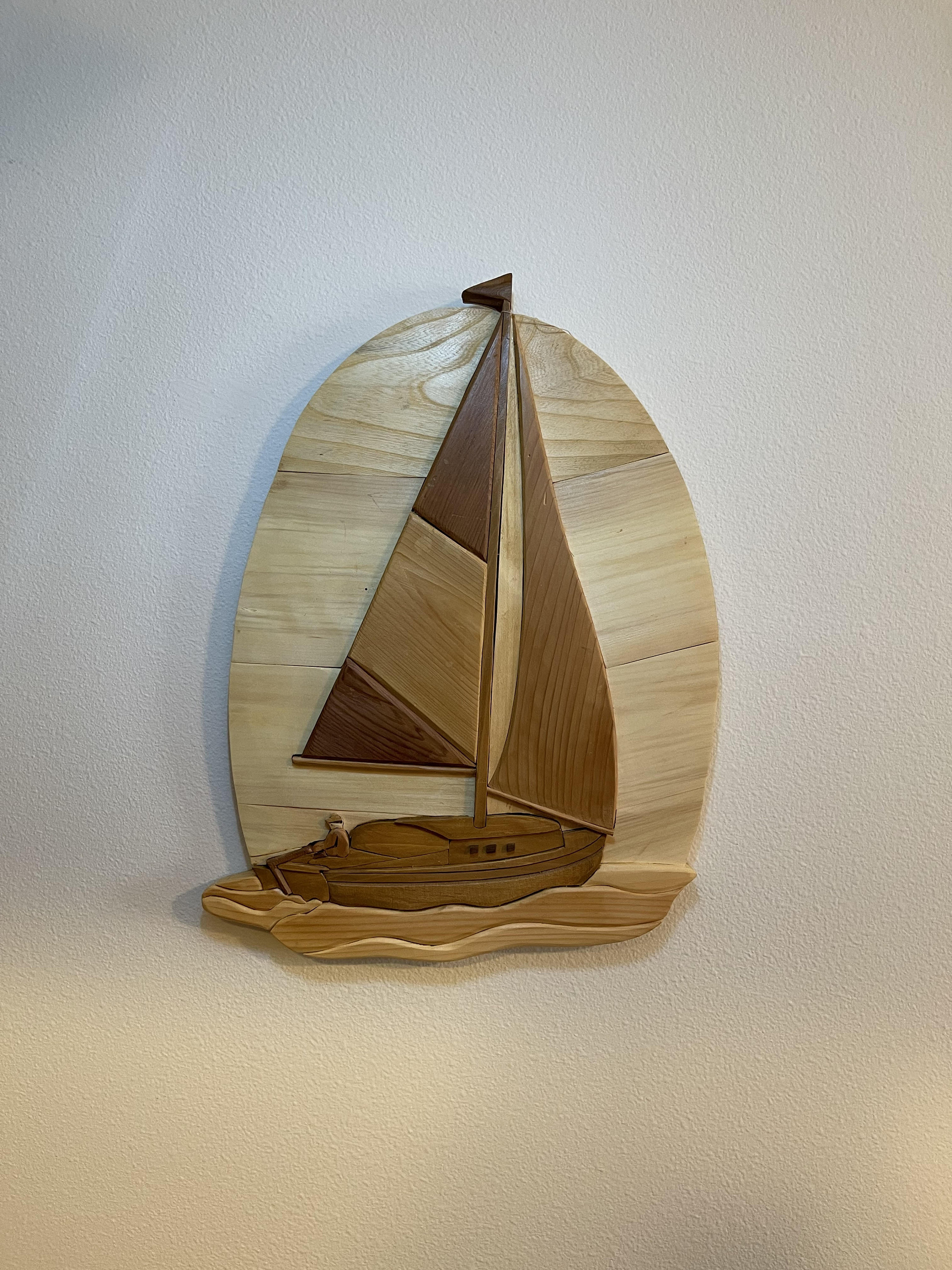 Sailboard Intarsia - Etsy