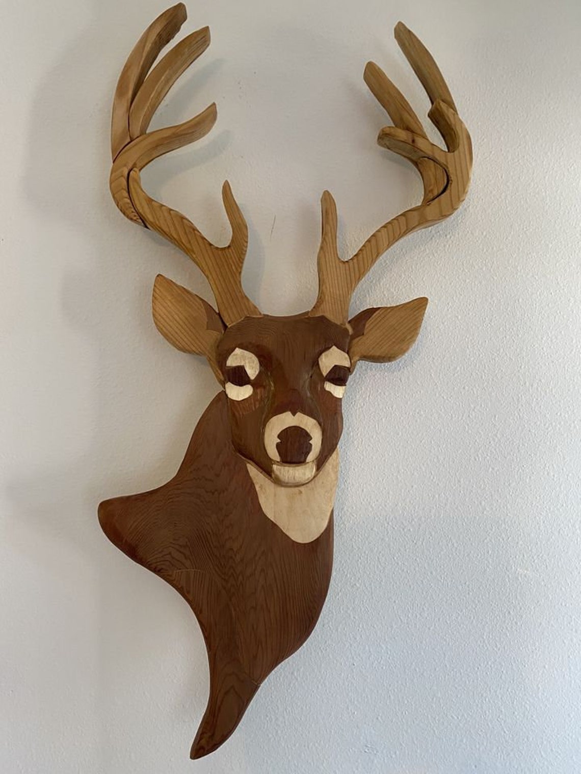 Buck Head - Intarsia - Etsy