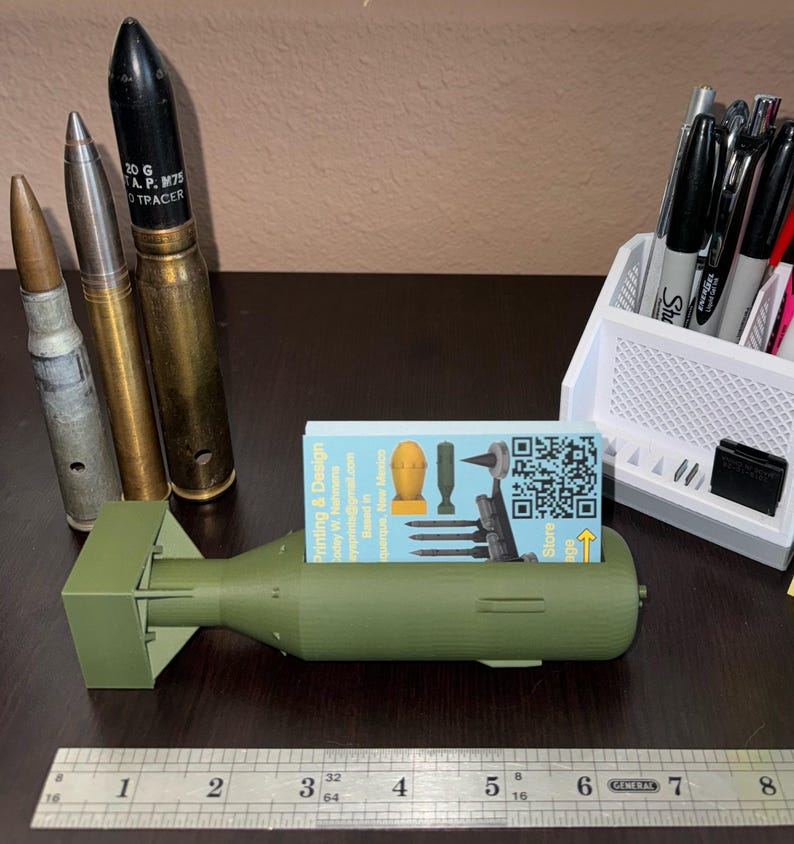 Fatman & Little Boy Bombs and Business Card Holders - Etsy