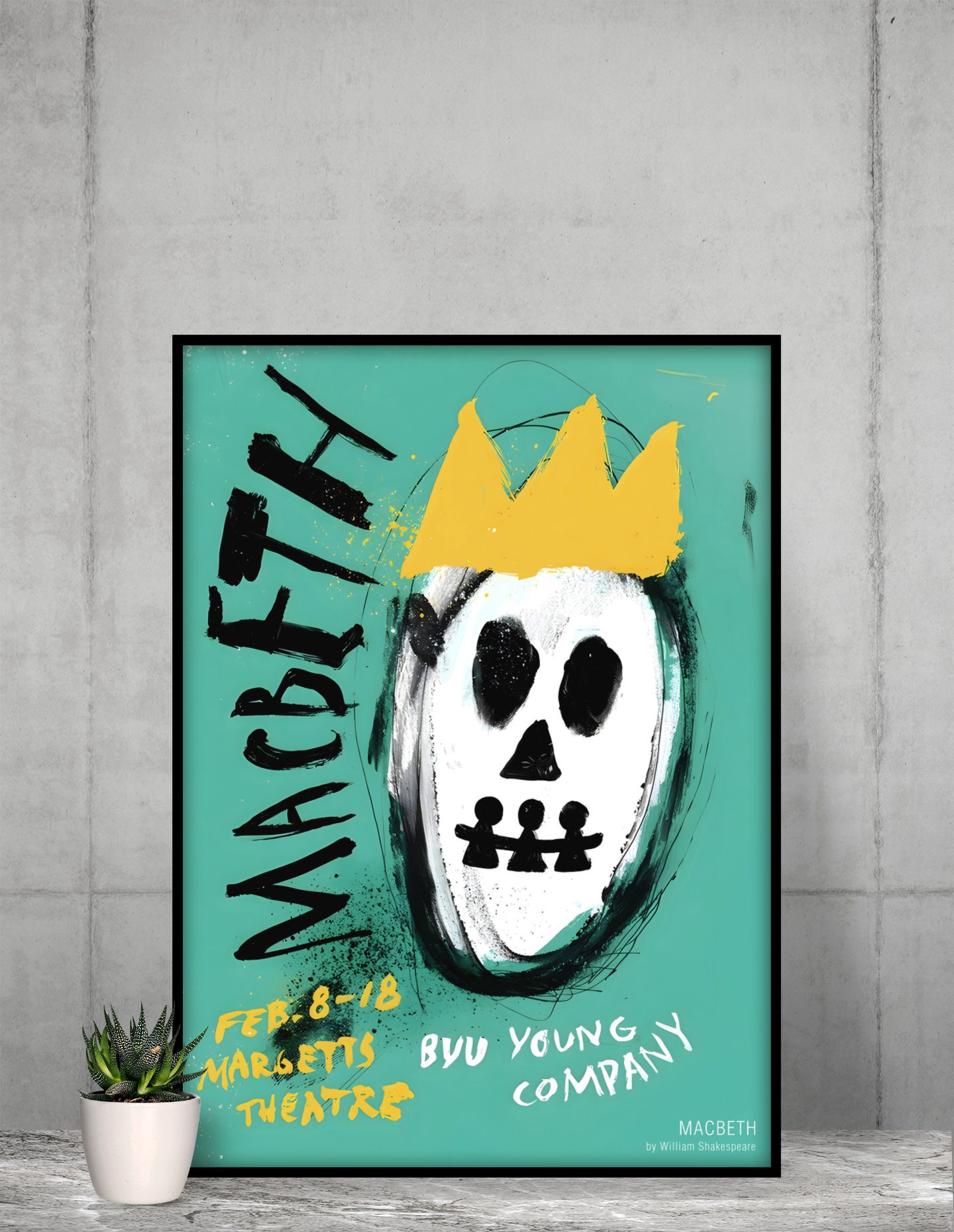 Theatre Poster Macbeth Theatrical Wall-art London Art - Etsy