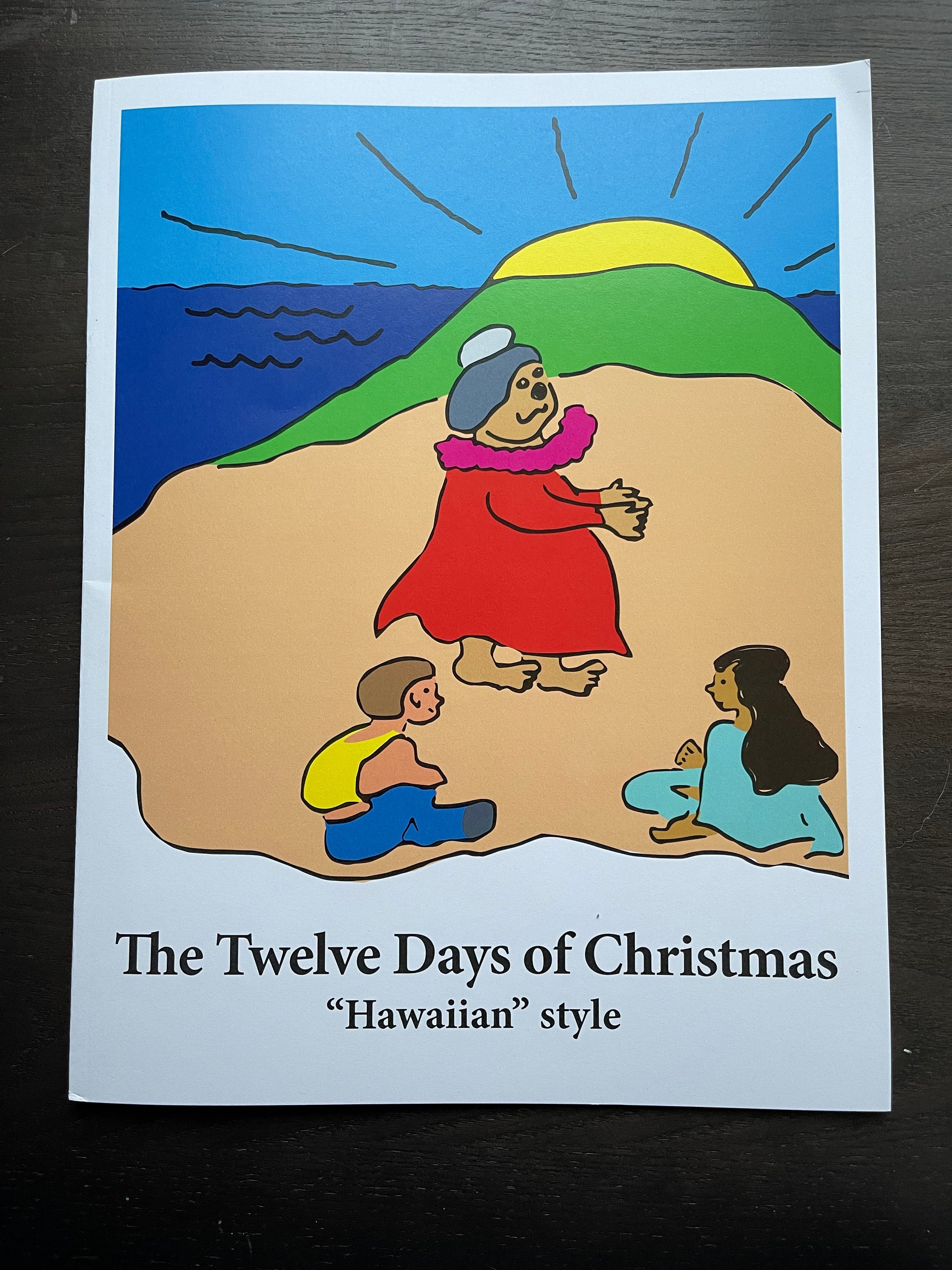 Twelve Days of Christmas "hawaiian Style" Children's Coloring Book - Etsy