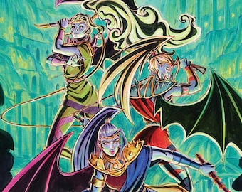 Furies Megaera, Tisiphone, Alecto 5x7in Hades Game Art Print - Etsy