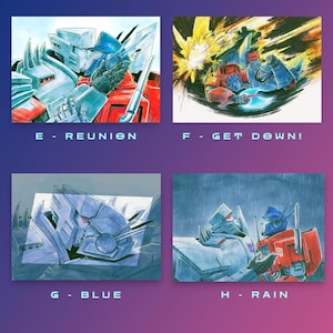 TF Megop Megatron Optimus 5x7 Mini Prints - Etsy