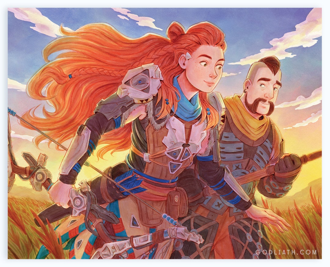 New Horizons - Horizon Zero Dawn Aloy Erend Ereloy 11x8.5 Art Print - Etsy