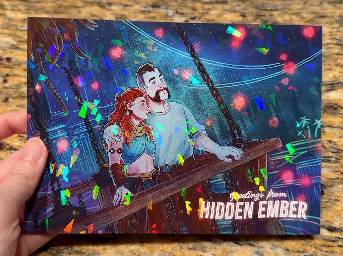 Greetings From Hidden Ember Holo Postcard Aloy Erend Ereloy 5x7 Art Print - Etsy