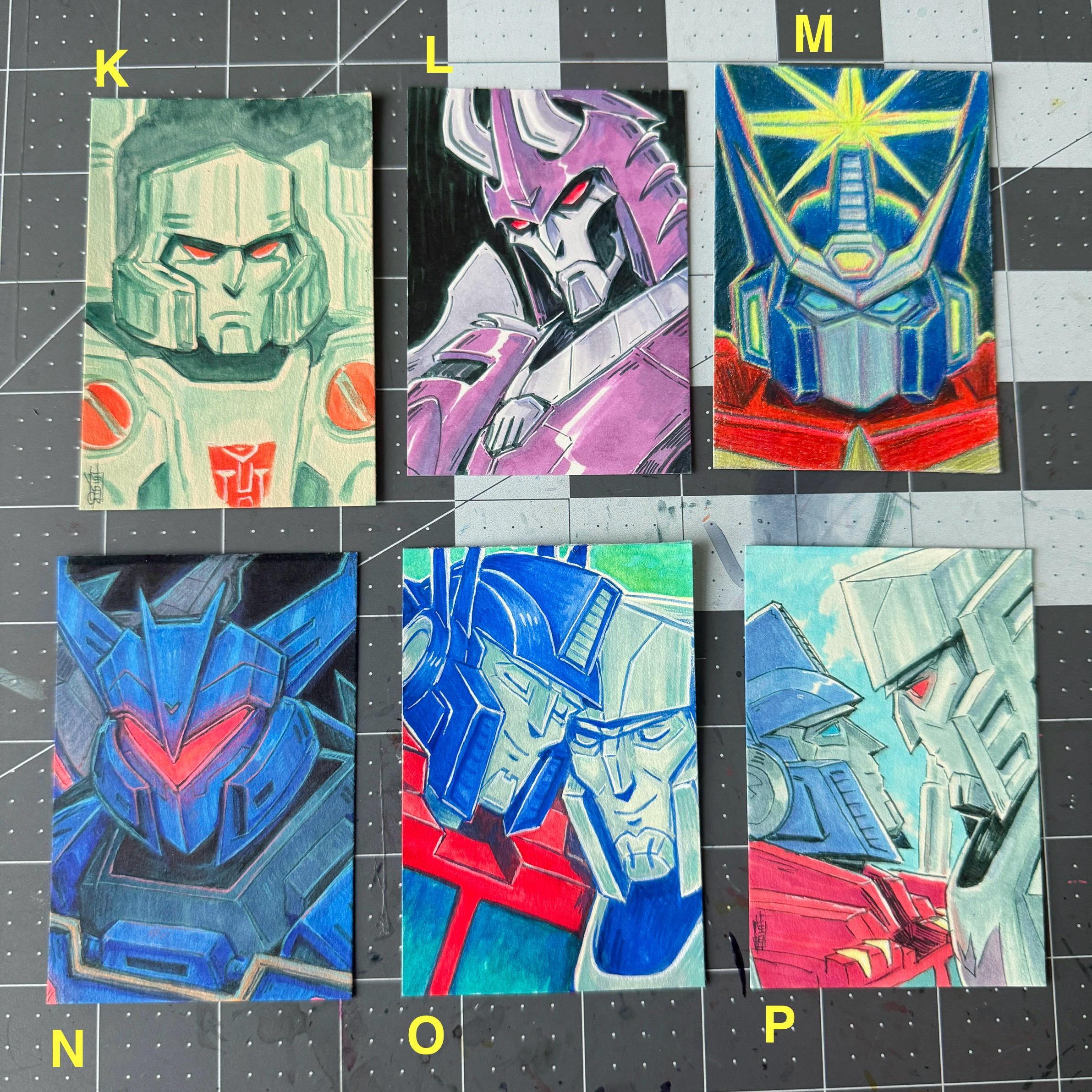 Transformers Art Sketch Cards - Etsy