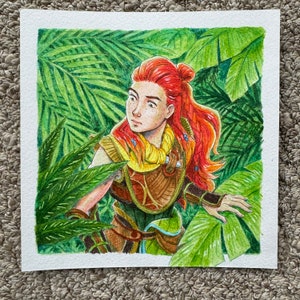 Aloy Original Art - Horizon Zero Dawn Forbidden West - Etsy