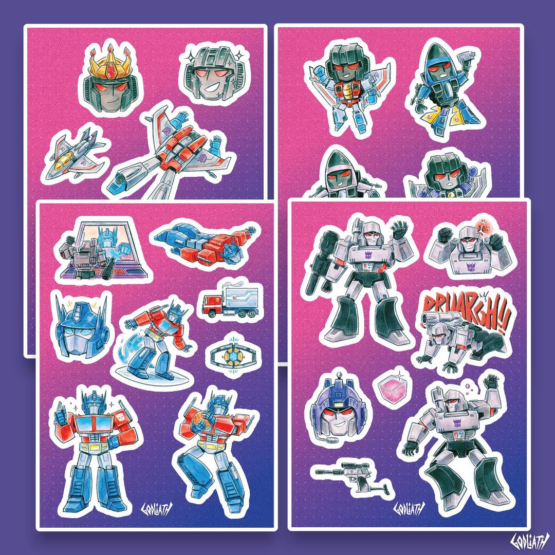 TF G1 Sticker Sheets - Etsy