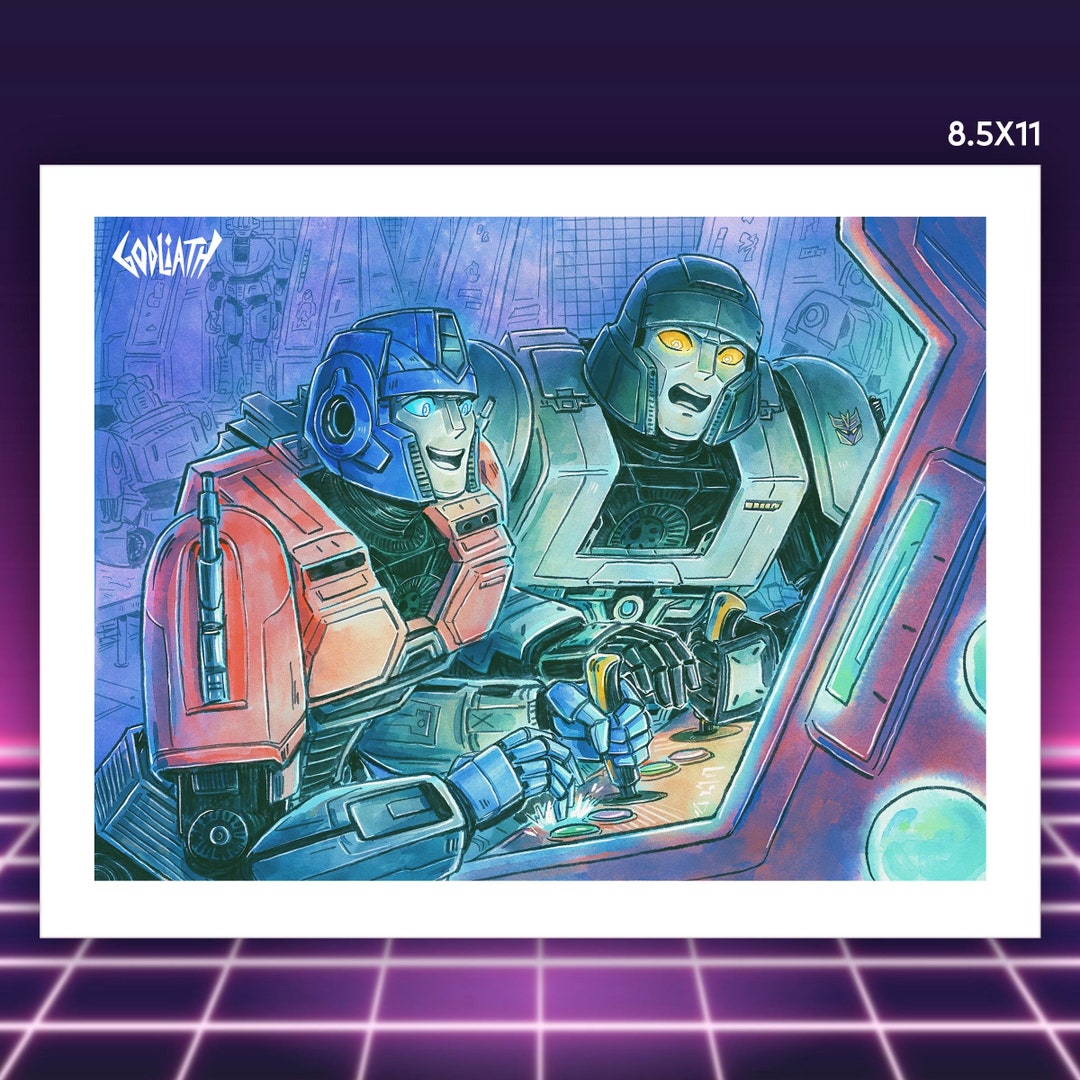 TF One Megop Dpax Orion Pax D-16 Art Print 8.5x11 - Arcade - Etsy