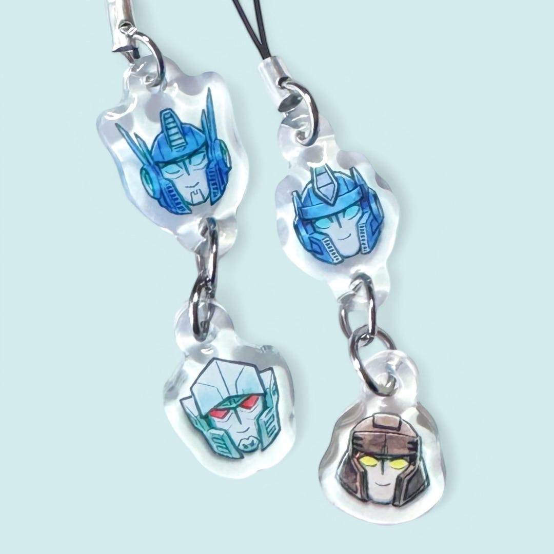 TF Megop Dpax Linked Mini Acrylic Phone Charm Keychain - Etsy