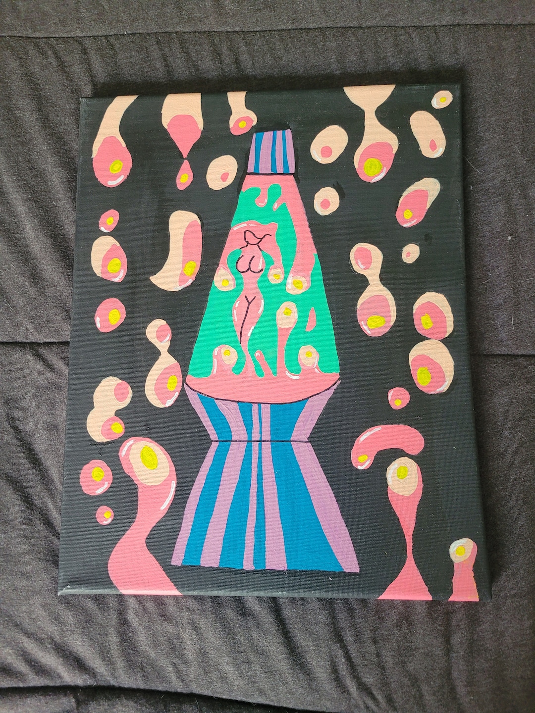 Lava Lamp Painting Female Night Dream - Etsy