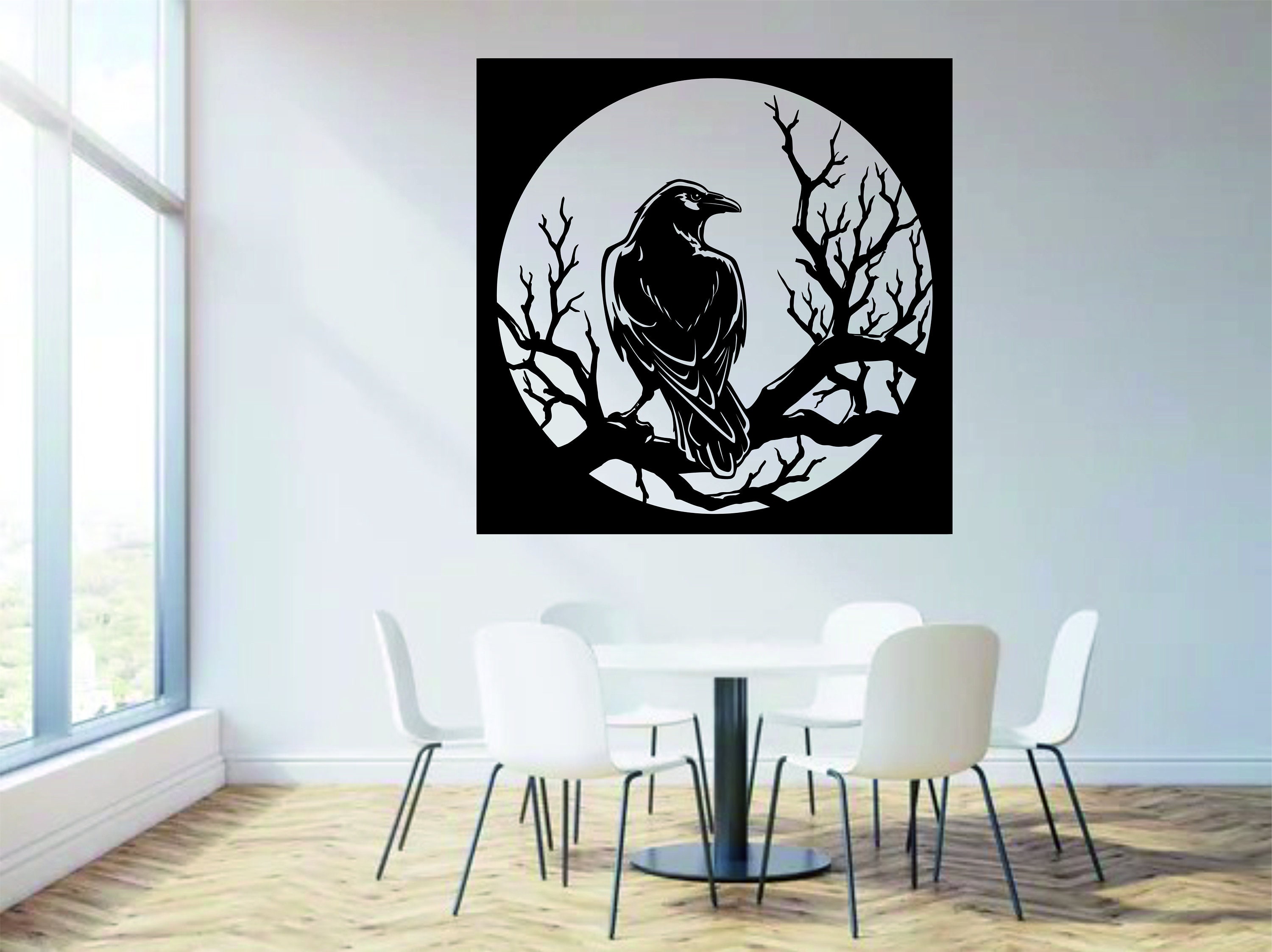 Crow Svg Dxf Files Digital Vector Files CNC Router Cut - Etsy Hong Kong