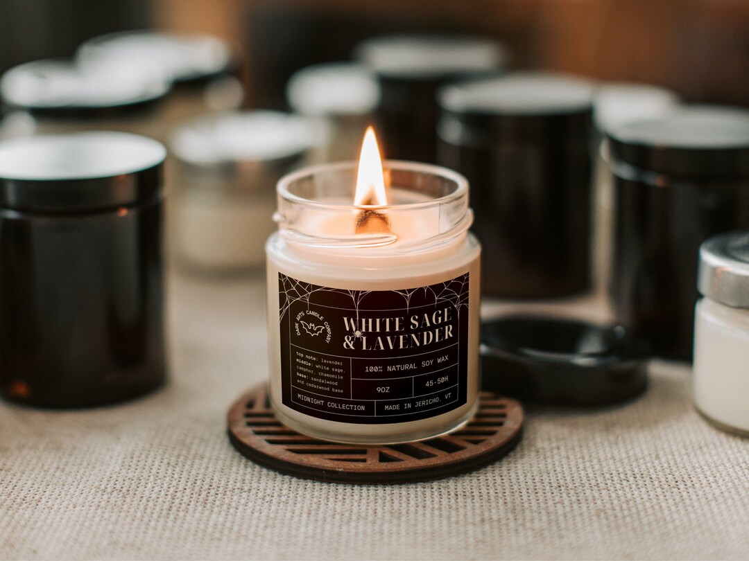 Wednesday Addams Inspired White Sage & Lavender Candle Wednesday ...