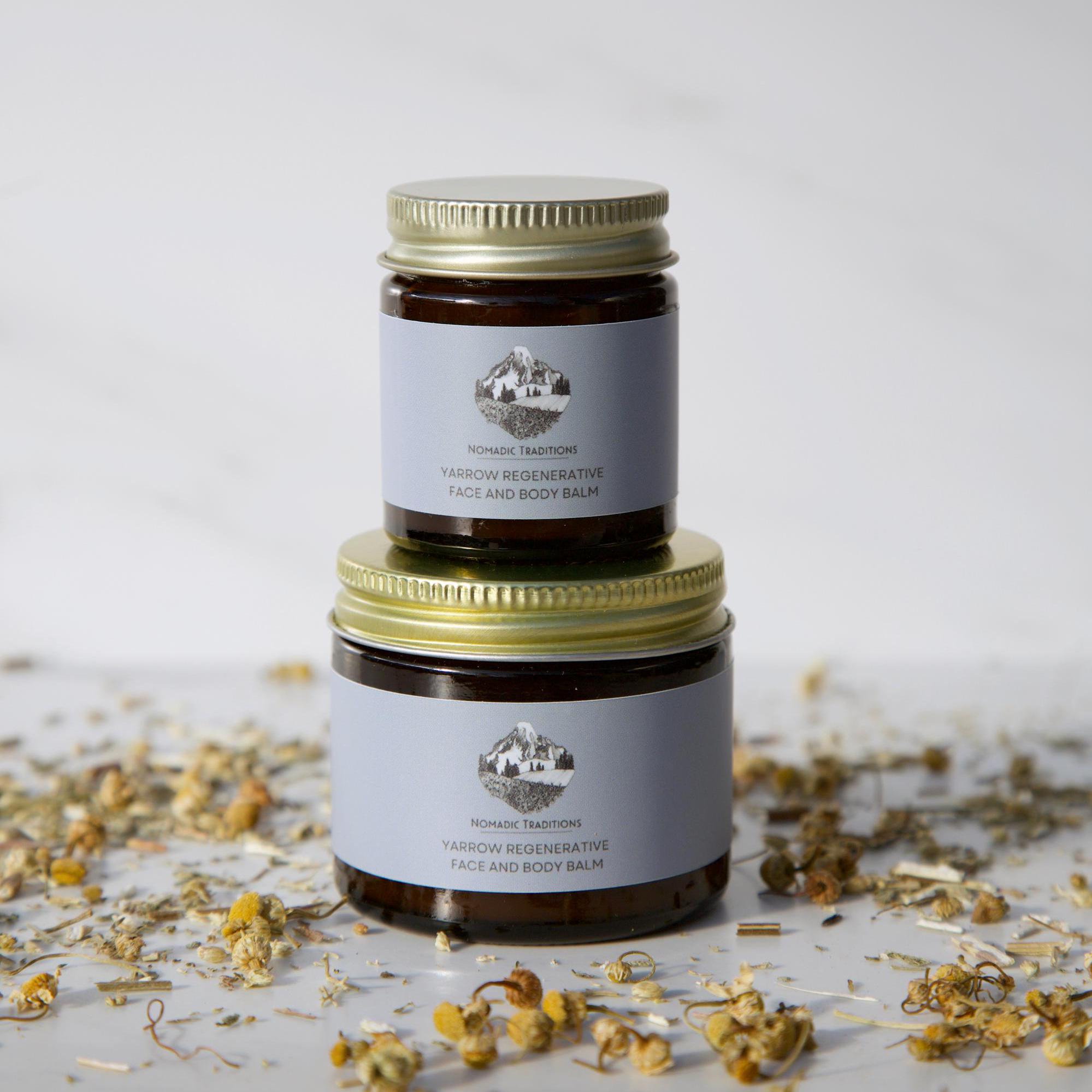 Yarrow Regenerative Tallow Balm, Blue Tansy, Frankincense, Organic Face ...