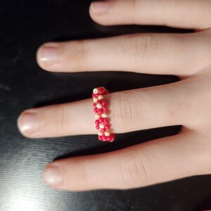 Beaded Daisy Rings - Etsy