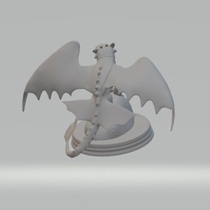 Toothless Dragon How to Train Your Dragon Figure 3d Printed Stl Files ...
