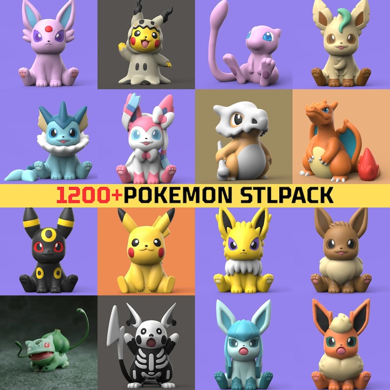 Pokemons Stl Files - Etsy