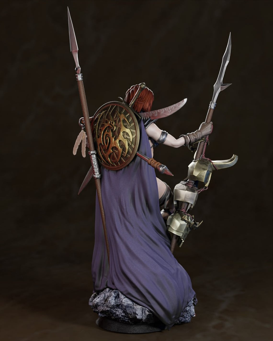 Red Sonja Warrior Figure Statue 3d Model 3d Paint 3d Printer - Etsy ...