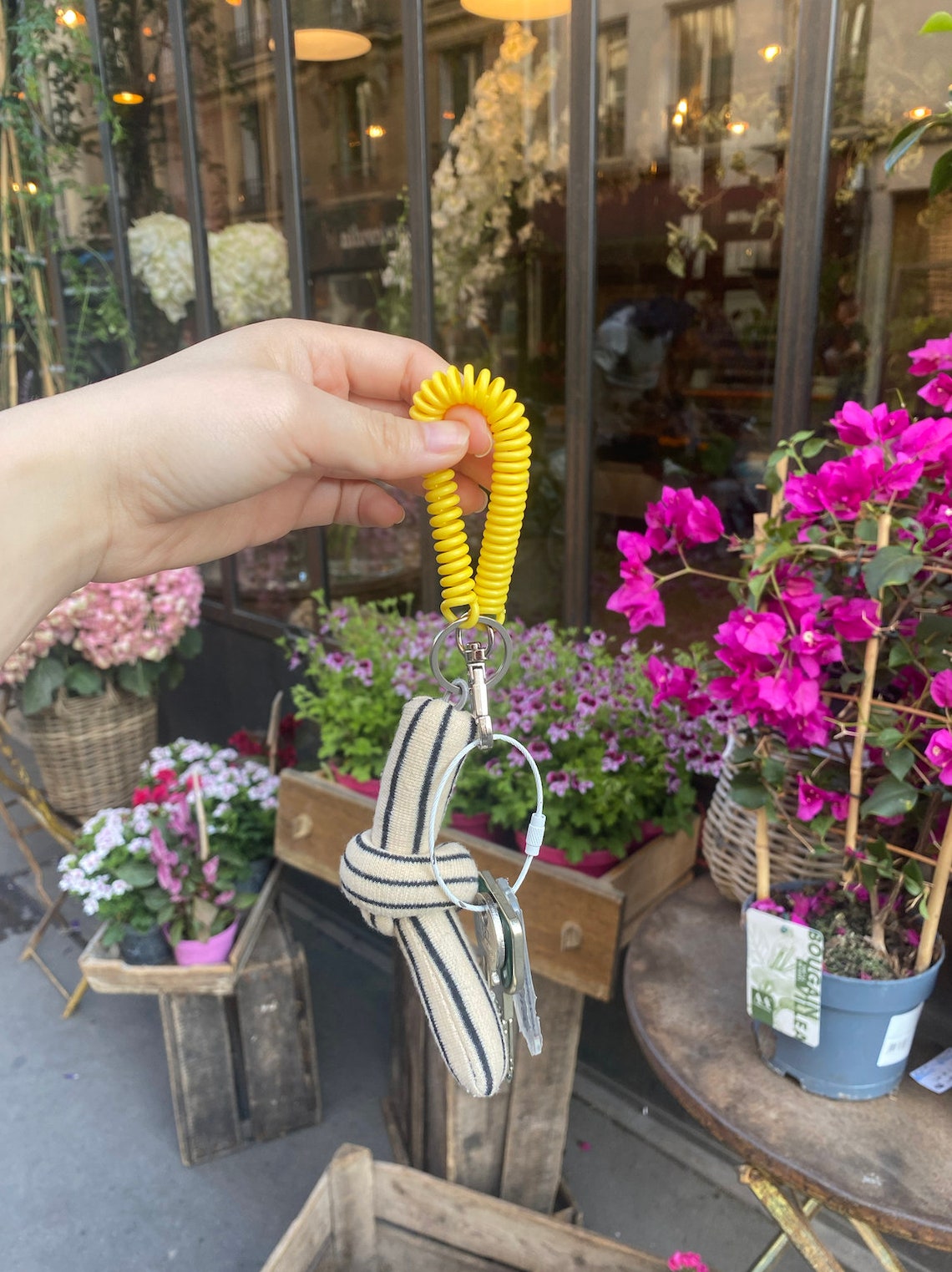 Porte-clés à Rayures Noires Et Blanches, Porte-clés Assorti, Cadeau ...