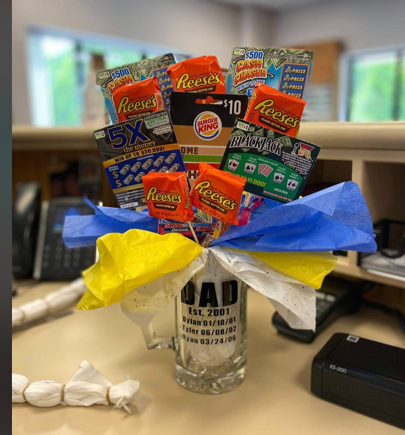 Custom Beer Mug Candy Arrangement - Etsy