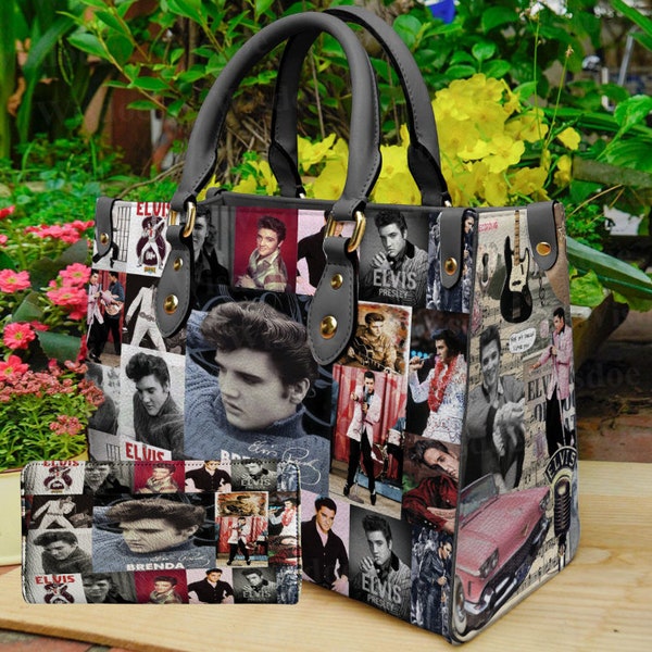 Elvis Presley Leather Hand Bag - Etsy