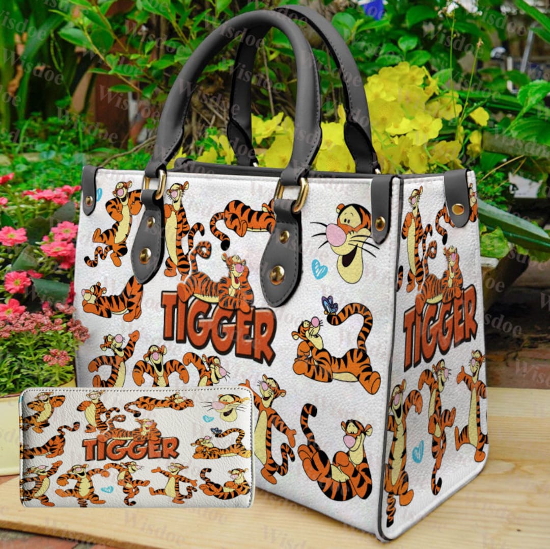 Tigger Winnie the Pooh Leather Bag,custom Tigger Women Bags and Purses ...