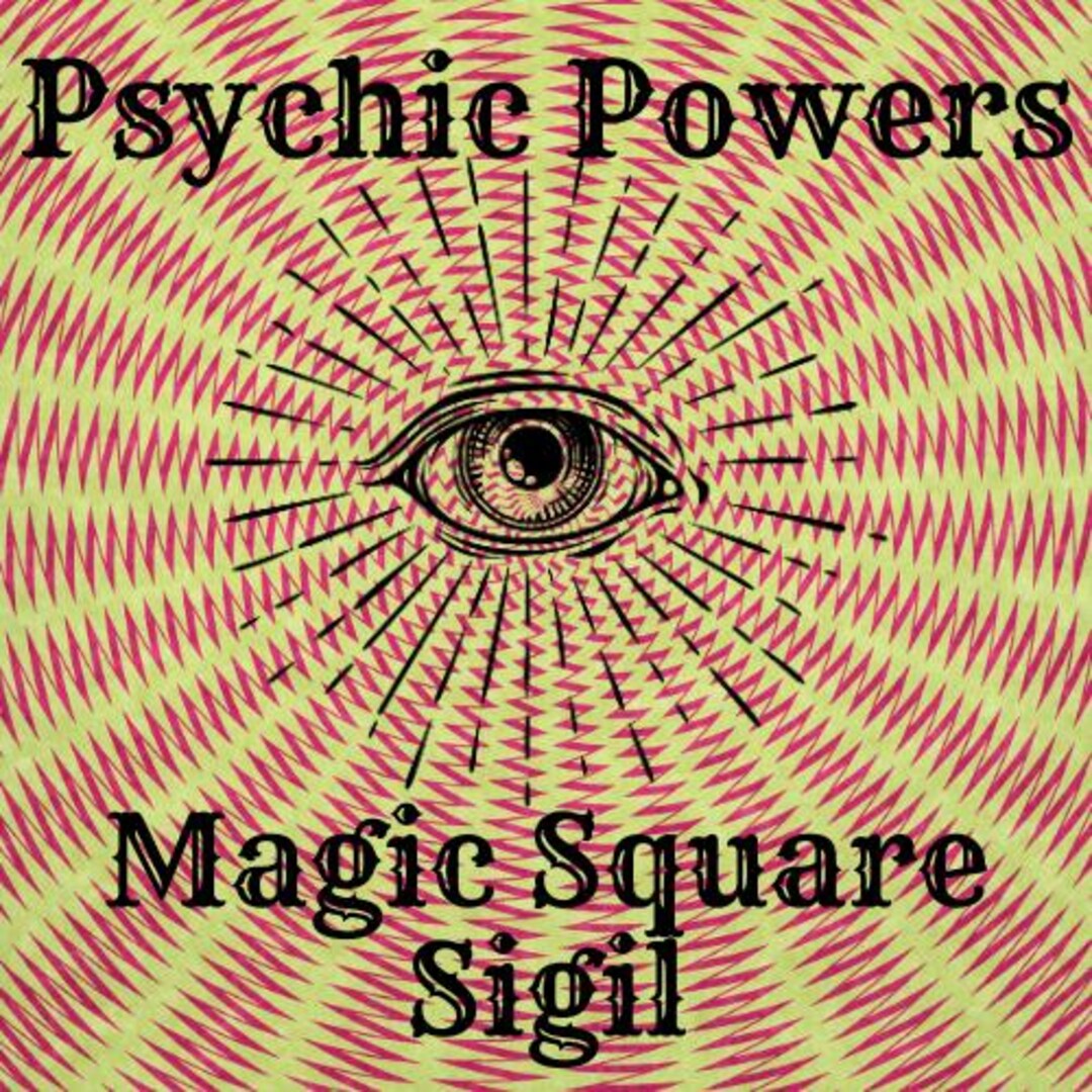 Psychic Powers Magic Square Sigil for Meditation, Spellwork, Alchemy ...