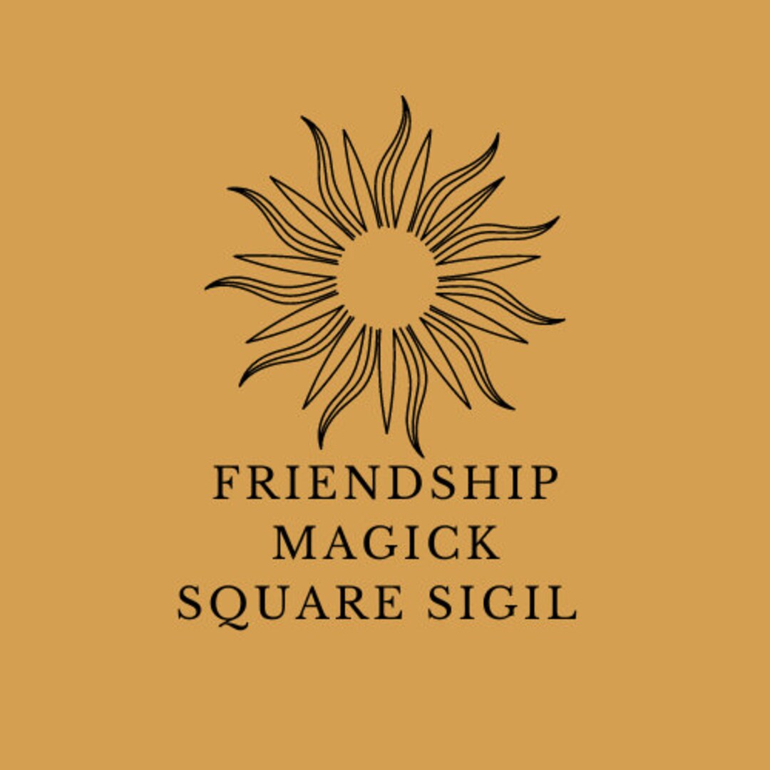 Friendship Magic Square Sigil for Meditation, Alchemy, Trance, and ...