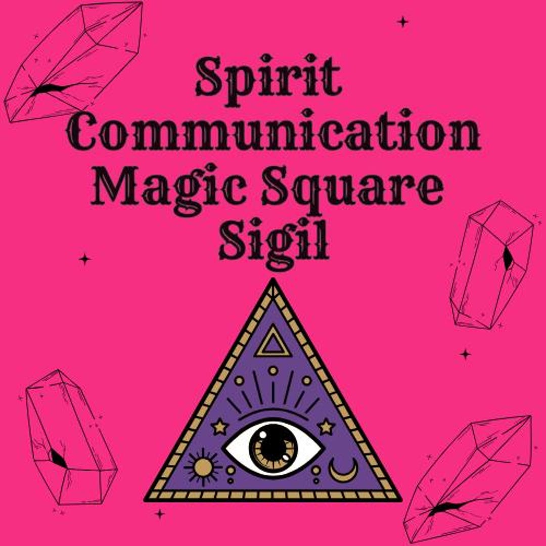 Spirit Communication Magic Square Sigil for Meditation, Spells, Alchemy ...
