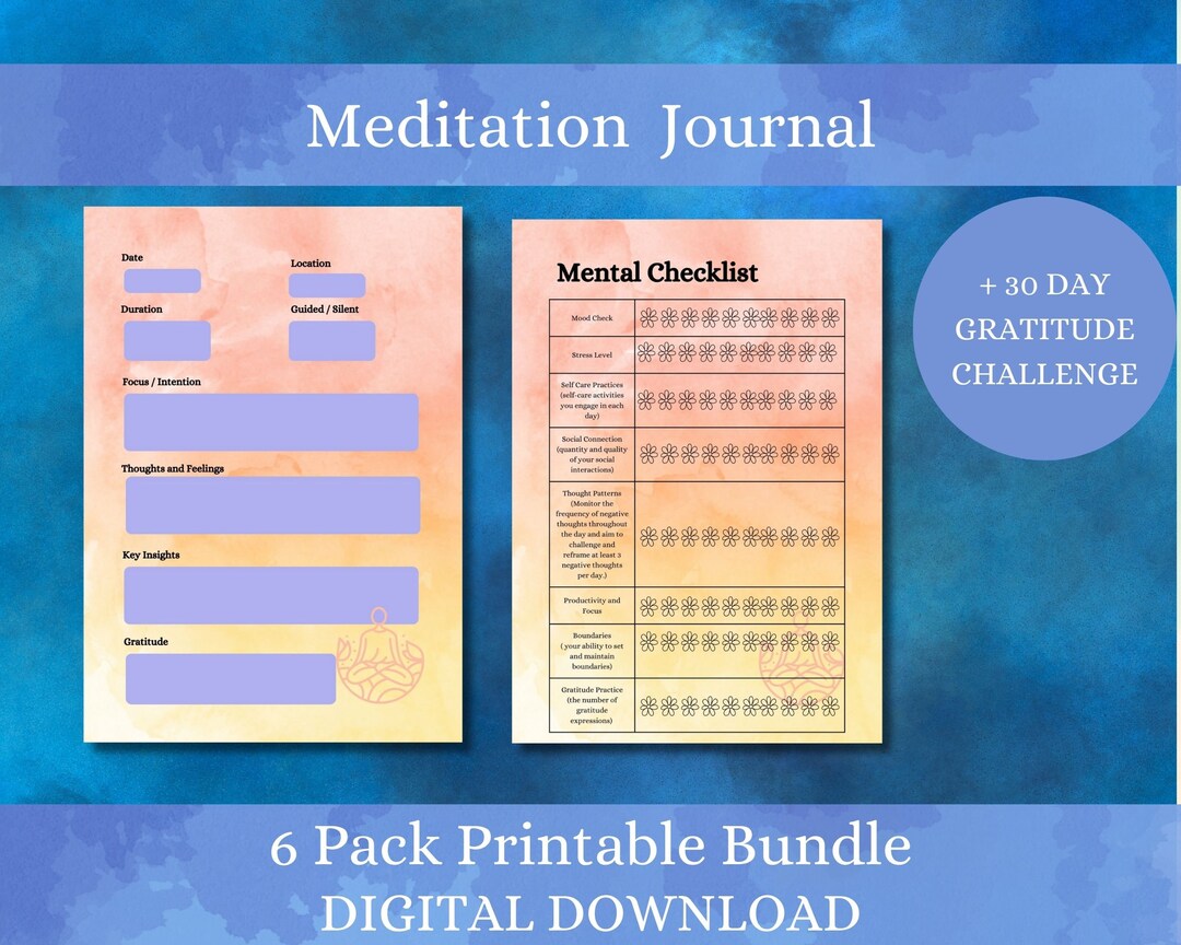 Mindful Moments: A Meditation Journal for Inner Peace and Reflection ...
