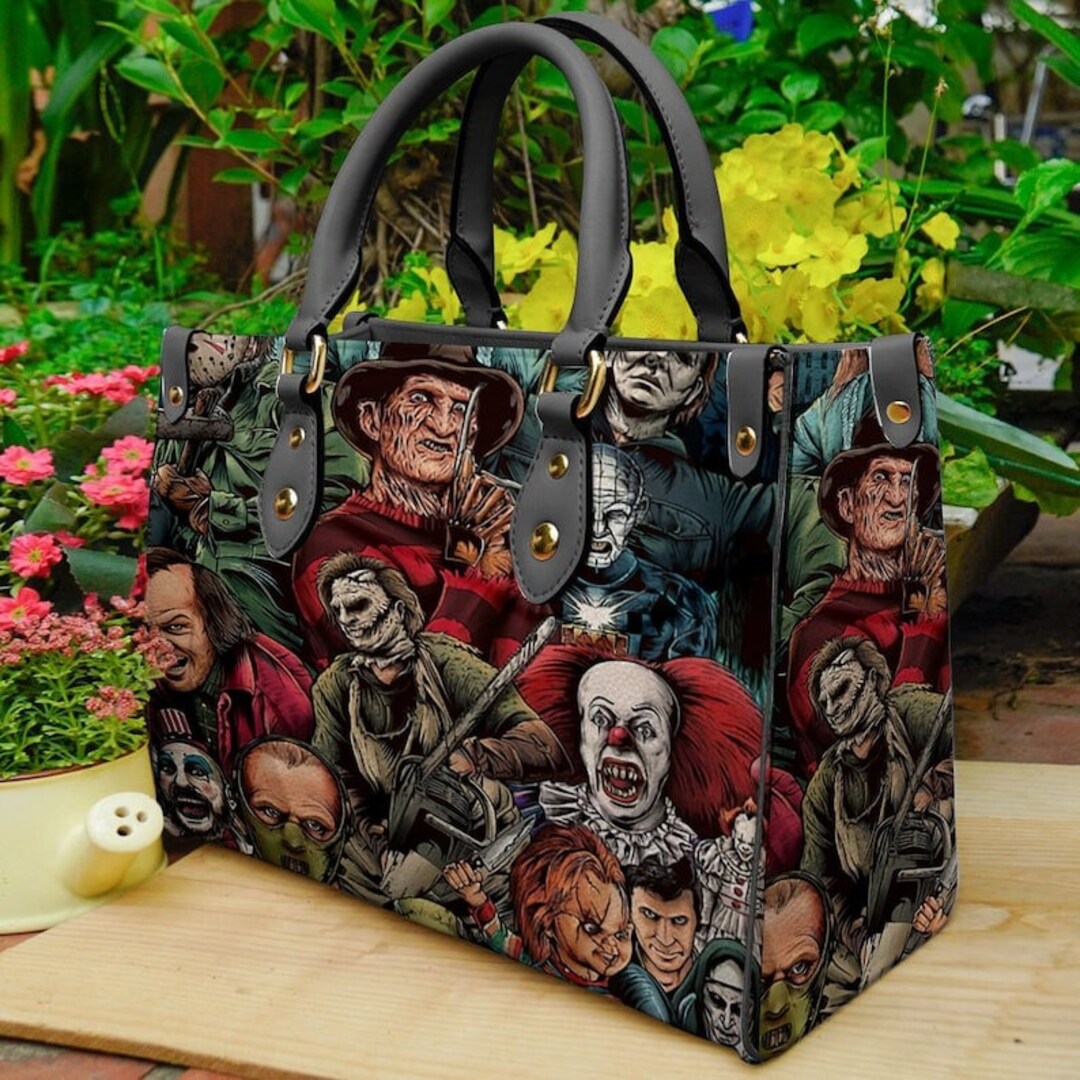 Halloween Horror Characters Leather Bag Purses for - Etsy