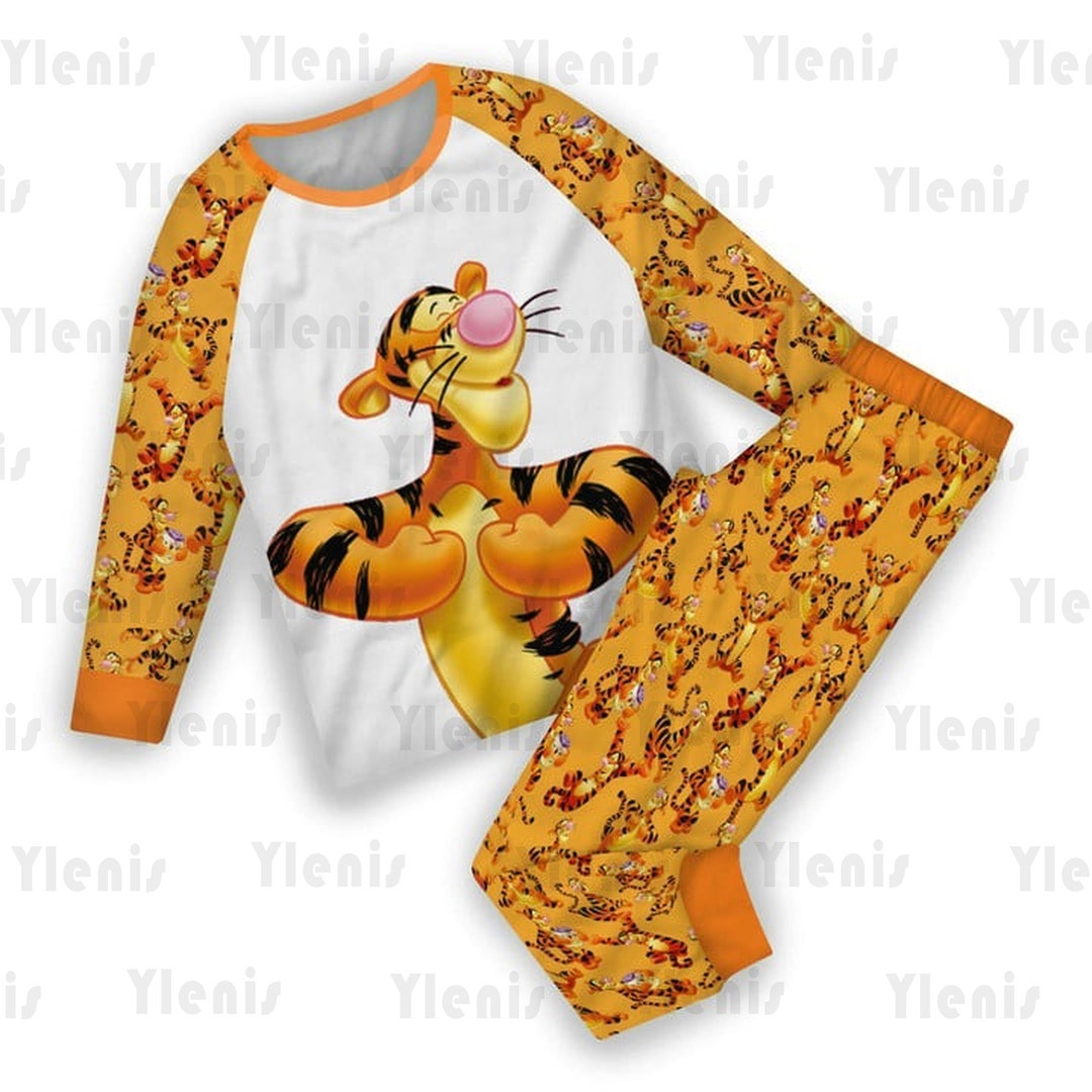 Tigger Tigger Pajama Set Tigger Pyjamas Custom Matching - Etsy