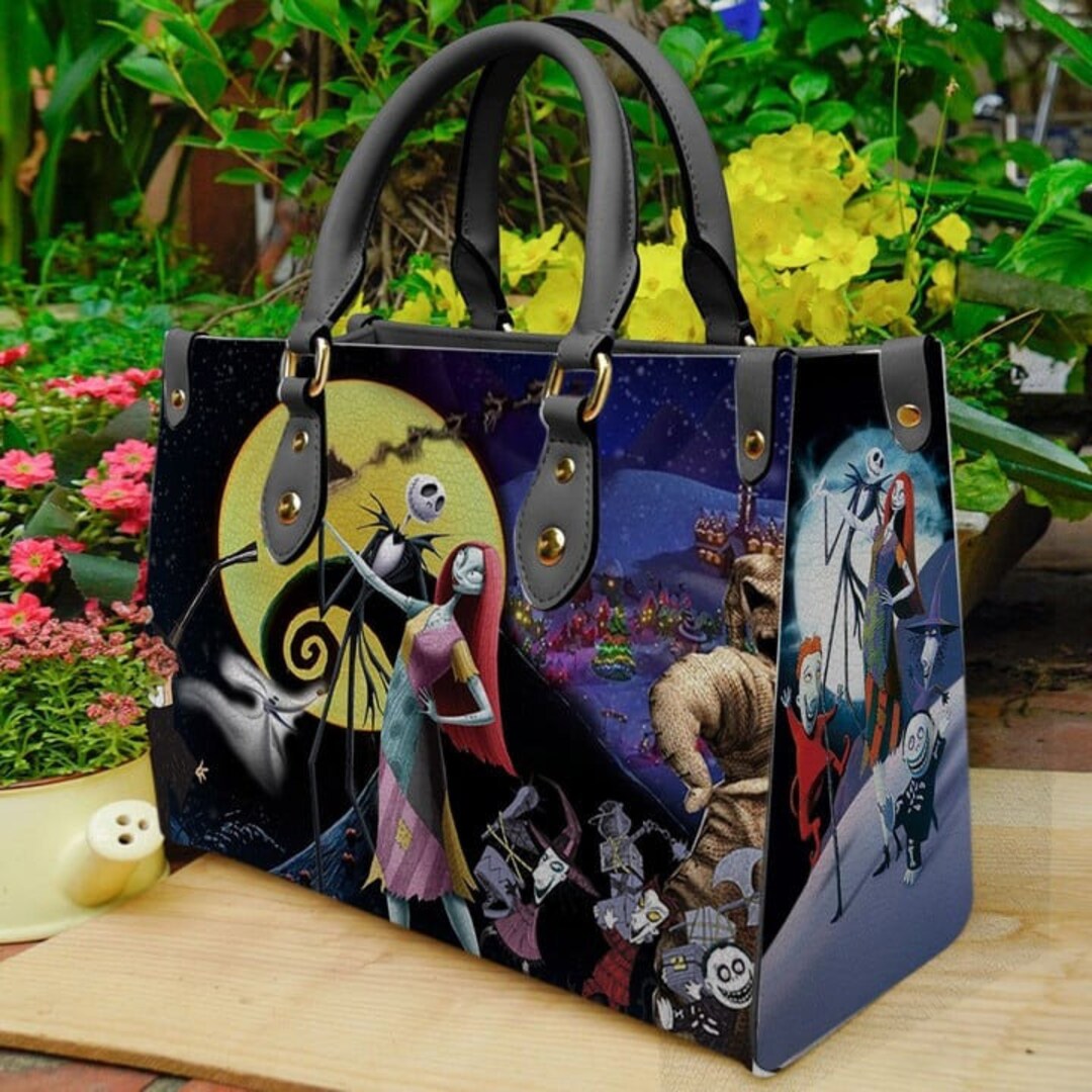 The Nightmare Before Christmas Leather Bagthe Nightmare - Etsy