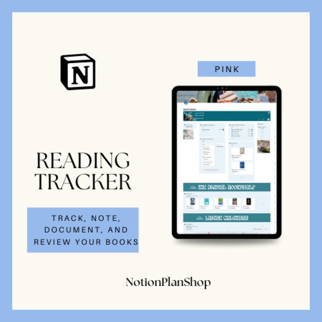 Notion Reading Tracker Organize Your Reading Journey Book Tracker ...