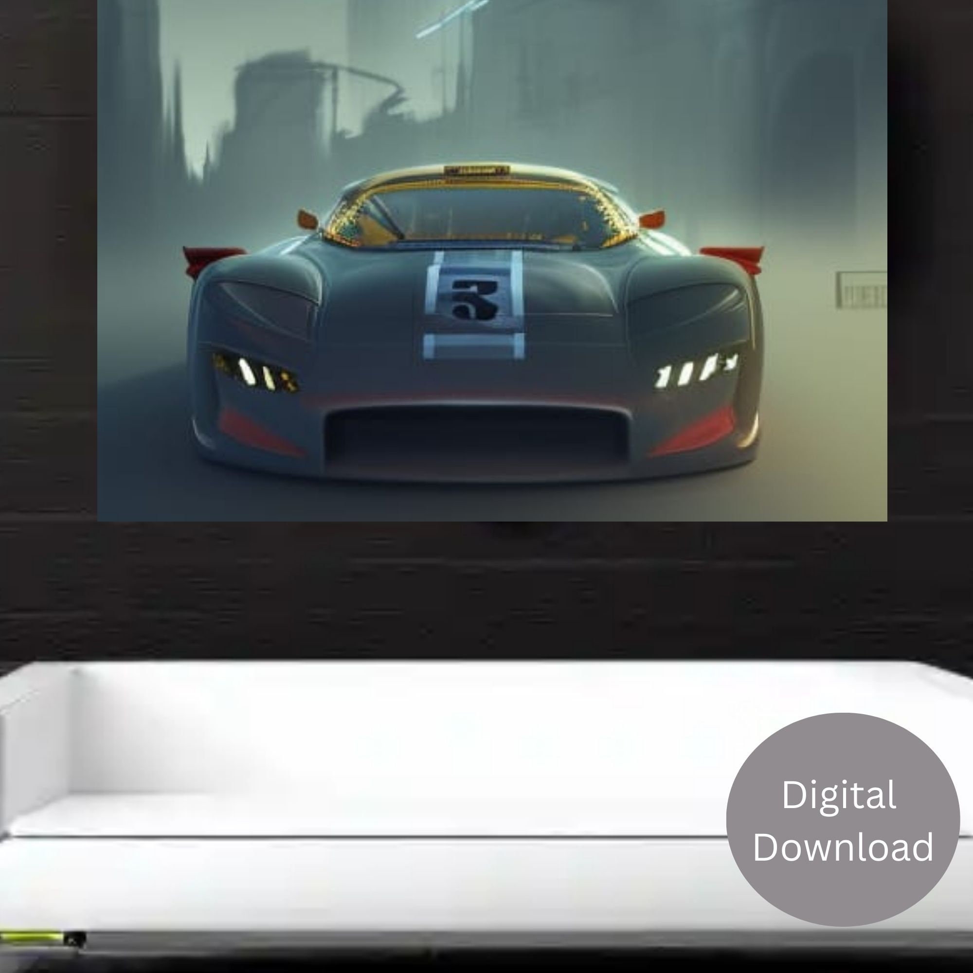 Metaverse Digital Car Art Print for Home Decor - Etsy