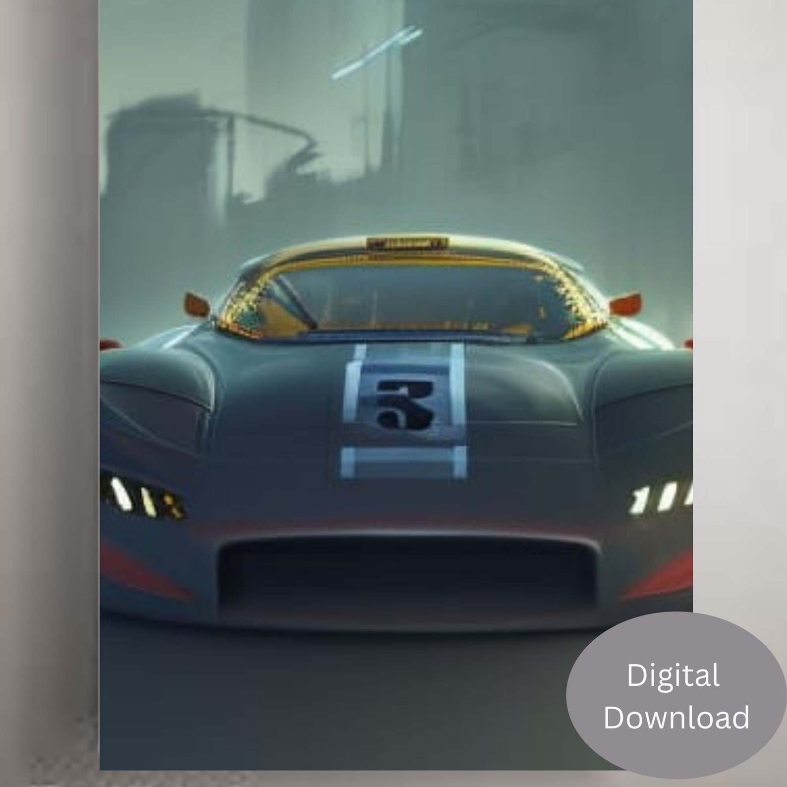 Metaverse Digital Car Art Print for Home Decor - Etsy