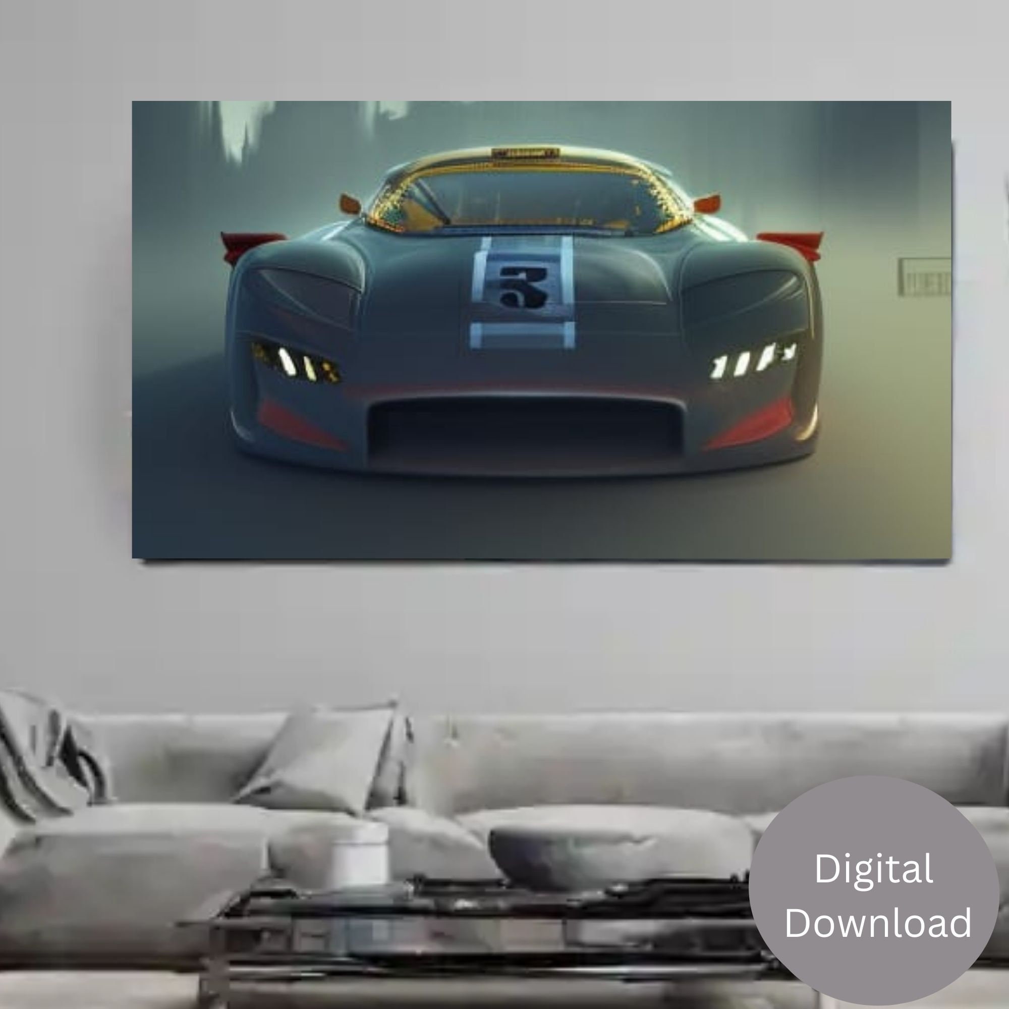 Metaverse Digital Car Art Print for Home Decor - Etsy