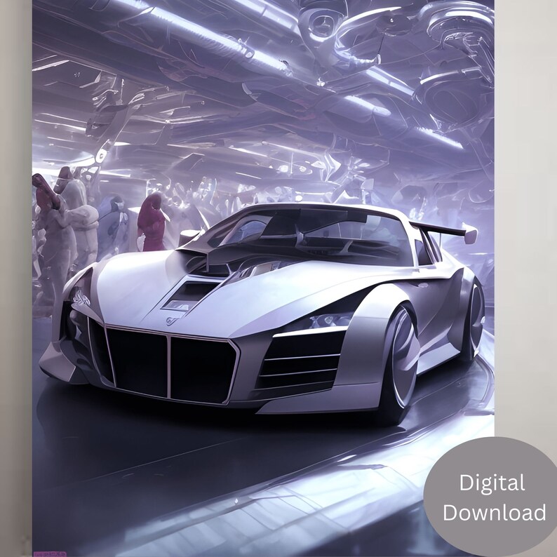 Metaverse Car Print for the Futuristic Auto Fan - Etsy