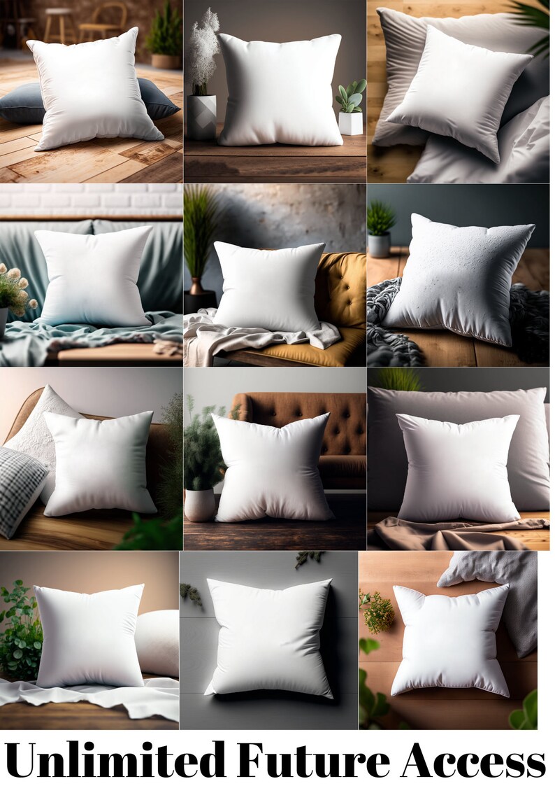 100 Cushion Mockups Pillow Mock up Bundle Modern Mock up Photograph ...