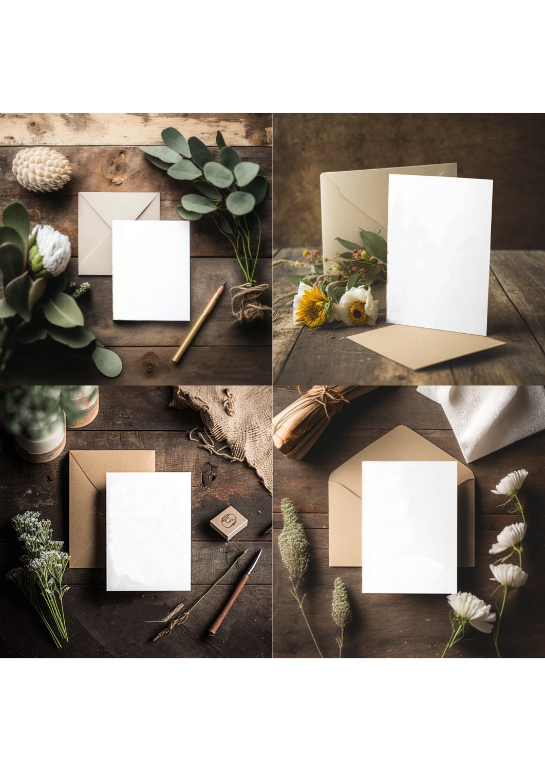 10 Greeting Card Mockups Mock up Bundle Modern Mock up - Etsy