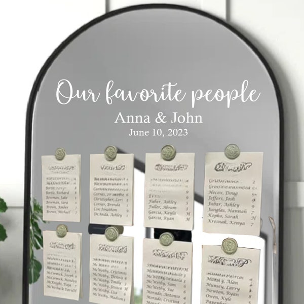 Our Favorite People Decal - Etsy