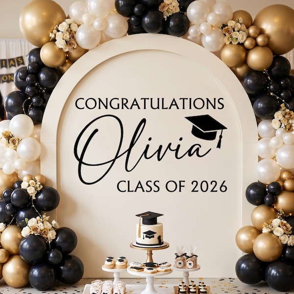 Vinyl Decal Class of 2026 - Etsy